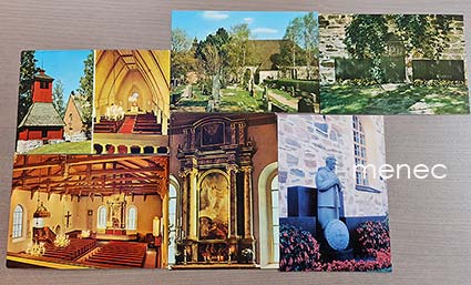 Antikvaarinen kirjakauppa Menec - Paimio, kirkko, 6 korttia